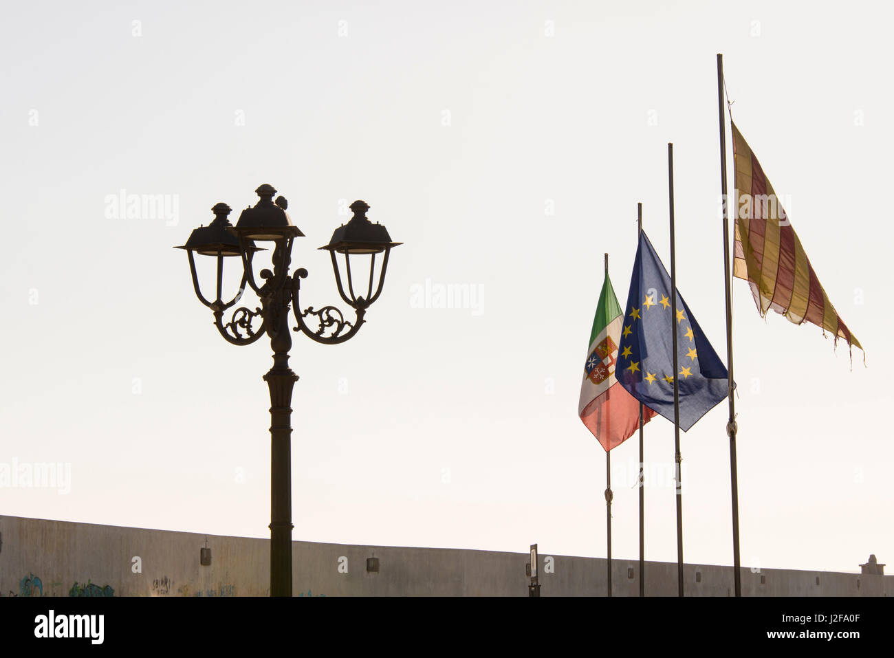 Sardinia alghero old town flags ornate hi-res stock photography and ...