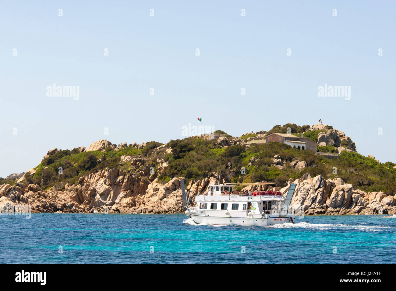 Italy, Sardinia. Isola Santa Maria. Cala Santa Maria popular ...