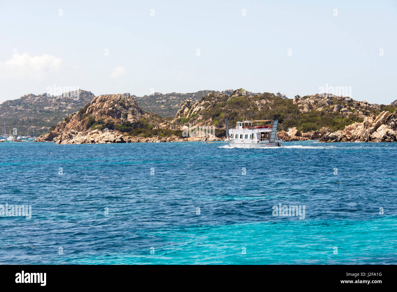 Italy, Sardinia. Isola Santa Maria. Cala Santa Maria popular ...