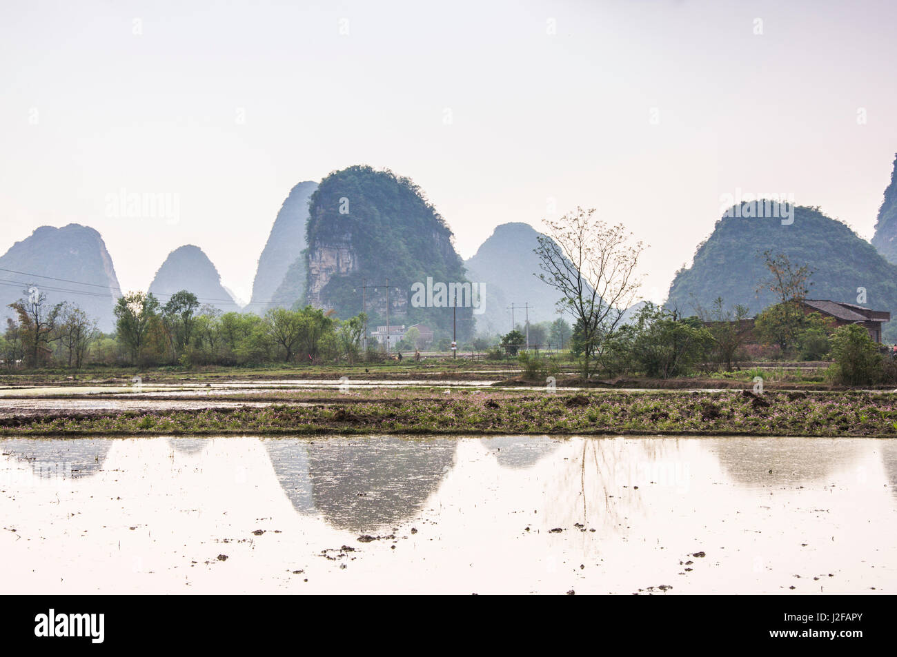 Beautiful rural scenery in spring Stock Photo - Alamy