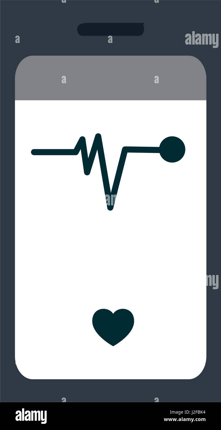 Heart rate on screen Stock Vector Images - Alamy