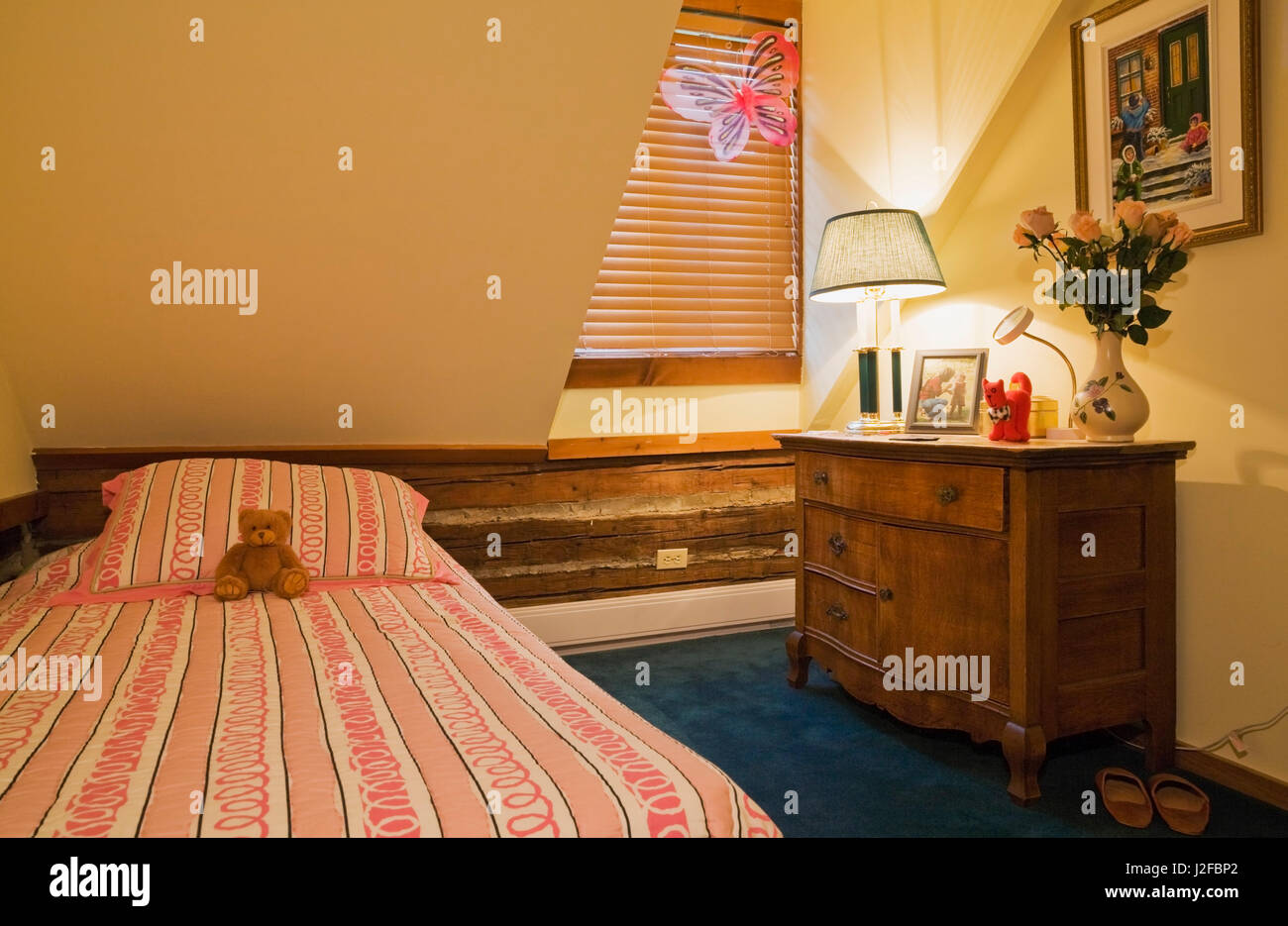 Old bedroom in country house hi-res stock photography and images - Alamy