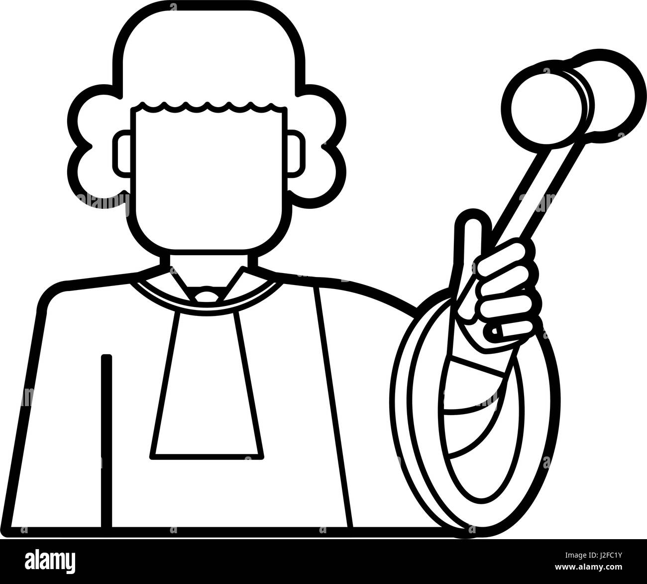 Judge Clipart Black And White Judge Drawing Court Vector Images (over