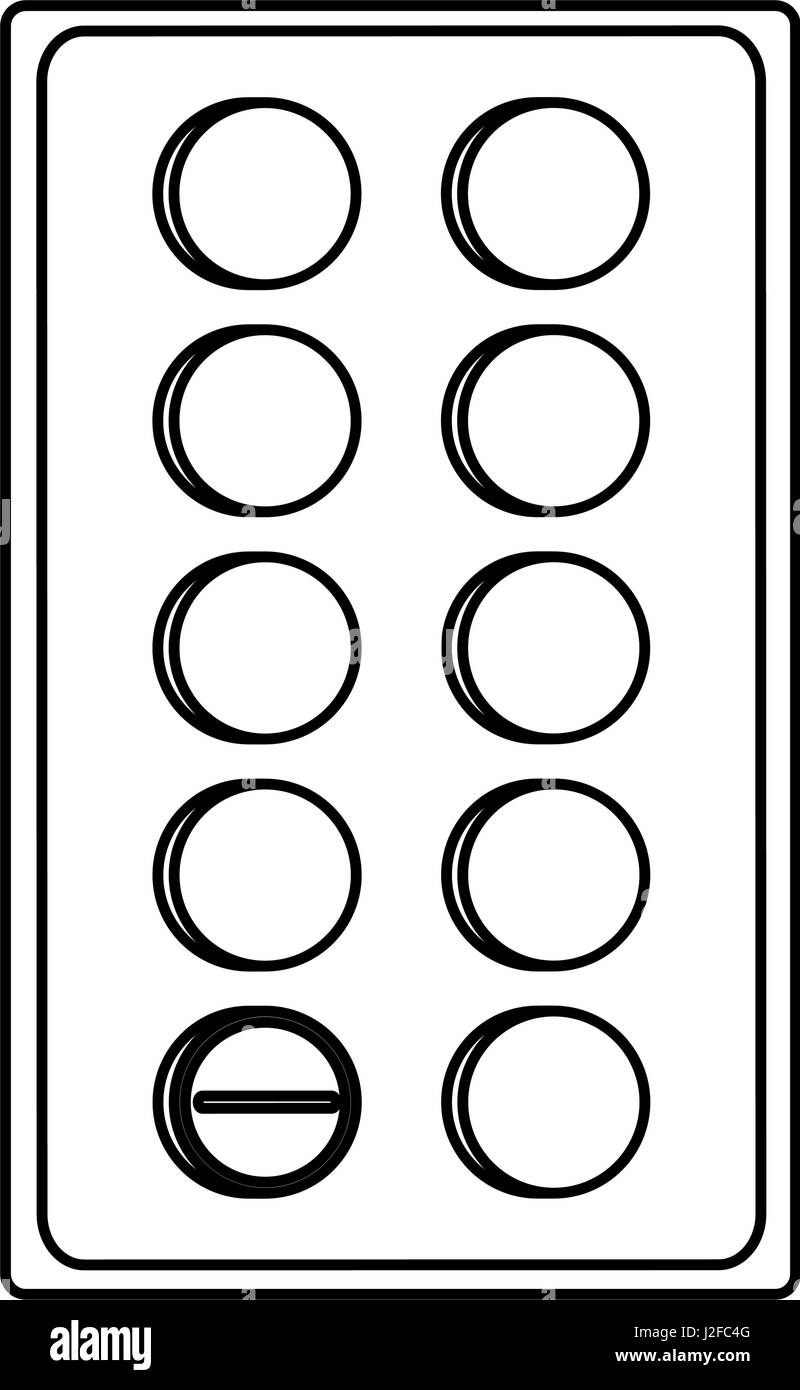 Medication tablets Stock Vector Images - Alamy