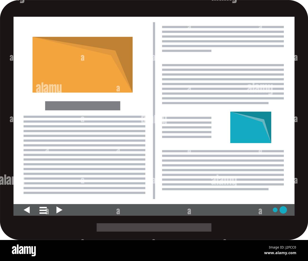 tablet with document on screen icon image Stock Vector Image & Art - Alamy