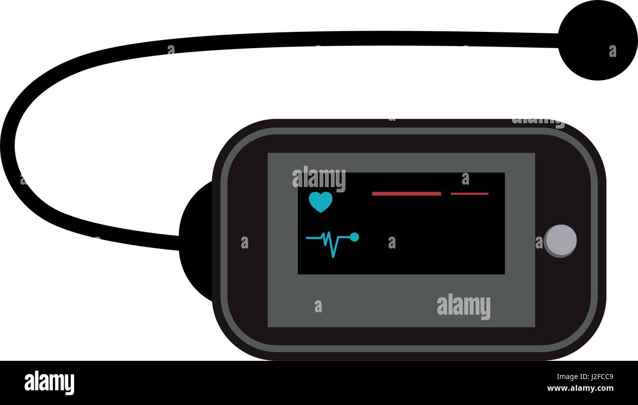 mobile heart rate monitor icon image Stock Vector Image & Art - Alamy
