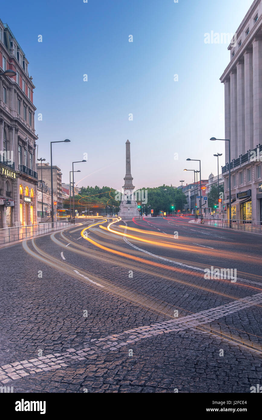 Portugal, Lisbon, Baixa, Praca dos Restauradores (Restauradores Square ...