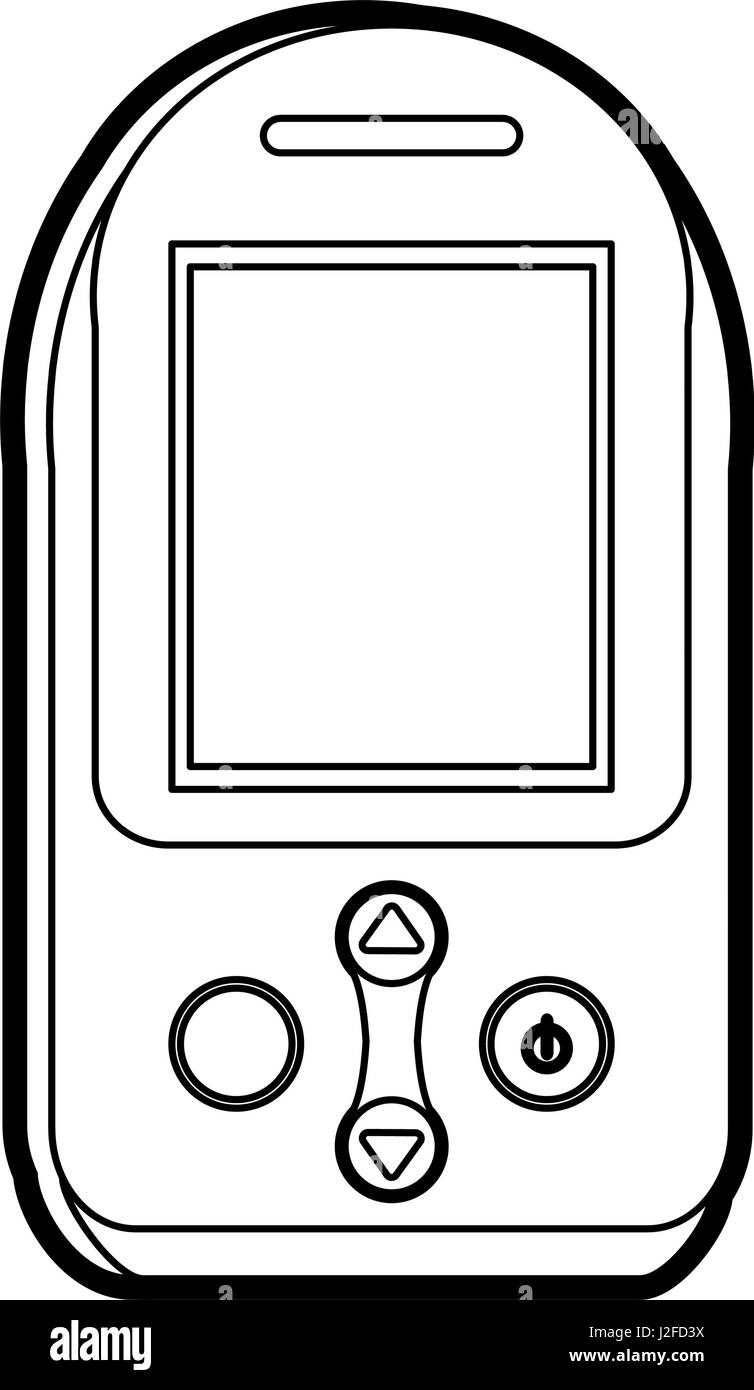 Digital glucometer device Stock Vector Images - Alamy