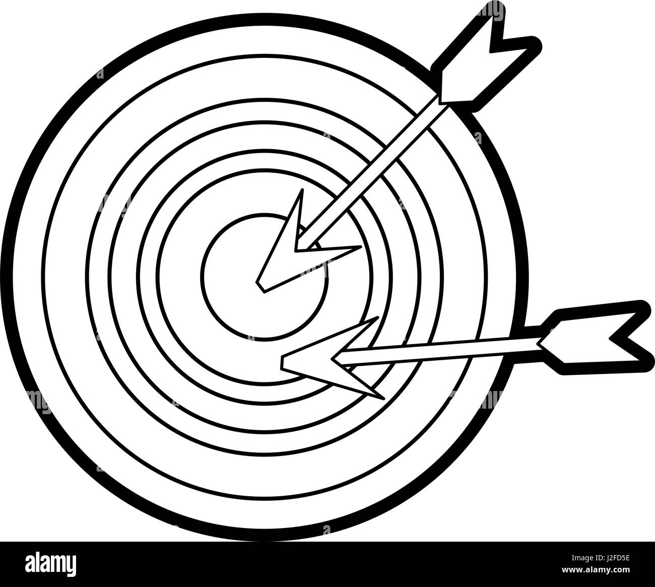 target or bullseye with arrow icon image Stock Vector Image & Art - Alamy