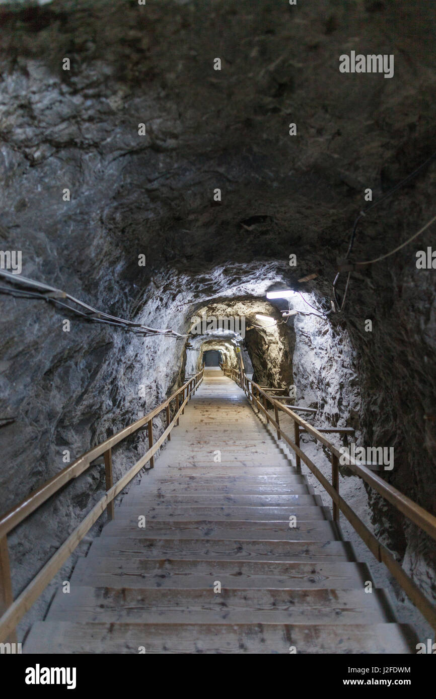 Romania, Transylvania, Praid, Praid Salt Mine, walkway Stock Photo - Alamy