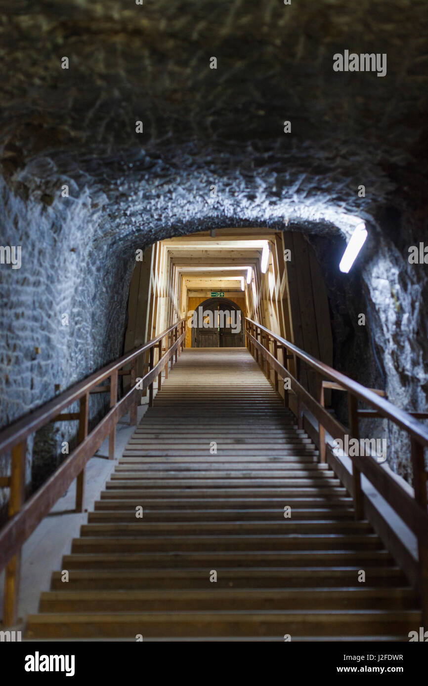 Romania, Transylvania, Praid, Praid Salt Mine, walkway Stock Photo - Alamy