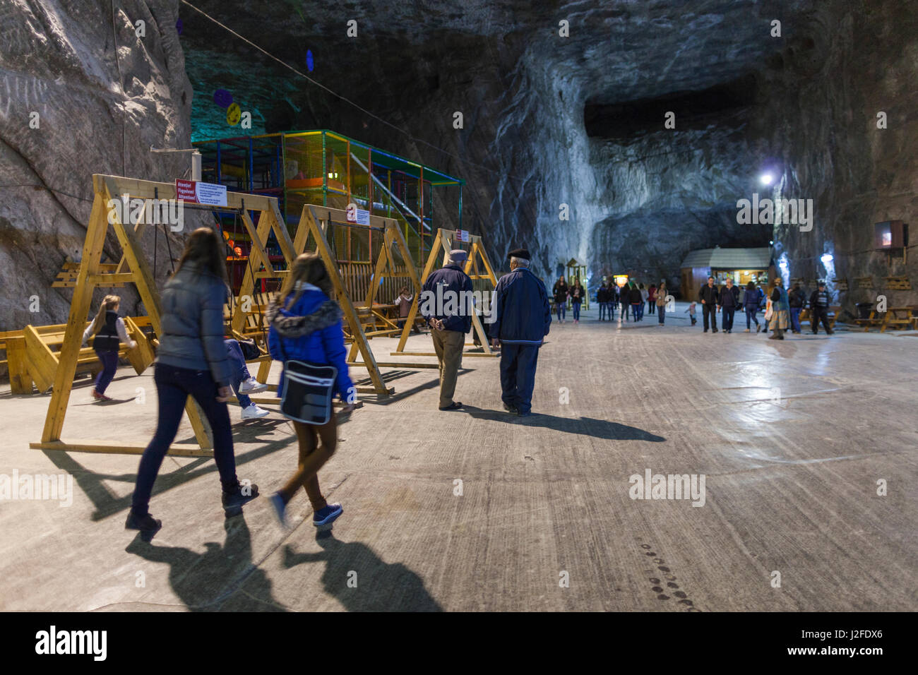 Romania, Transylvania, Praid, Praid Salt Mine, interior Stock Photo - Alamy
