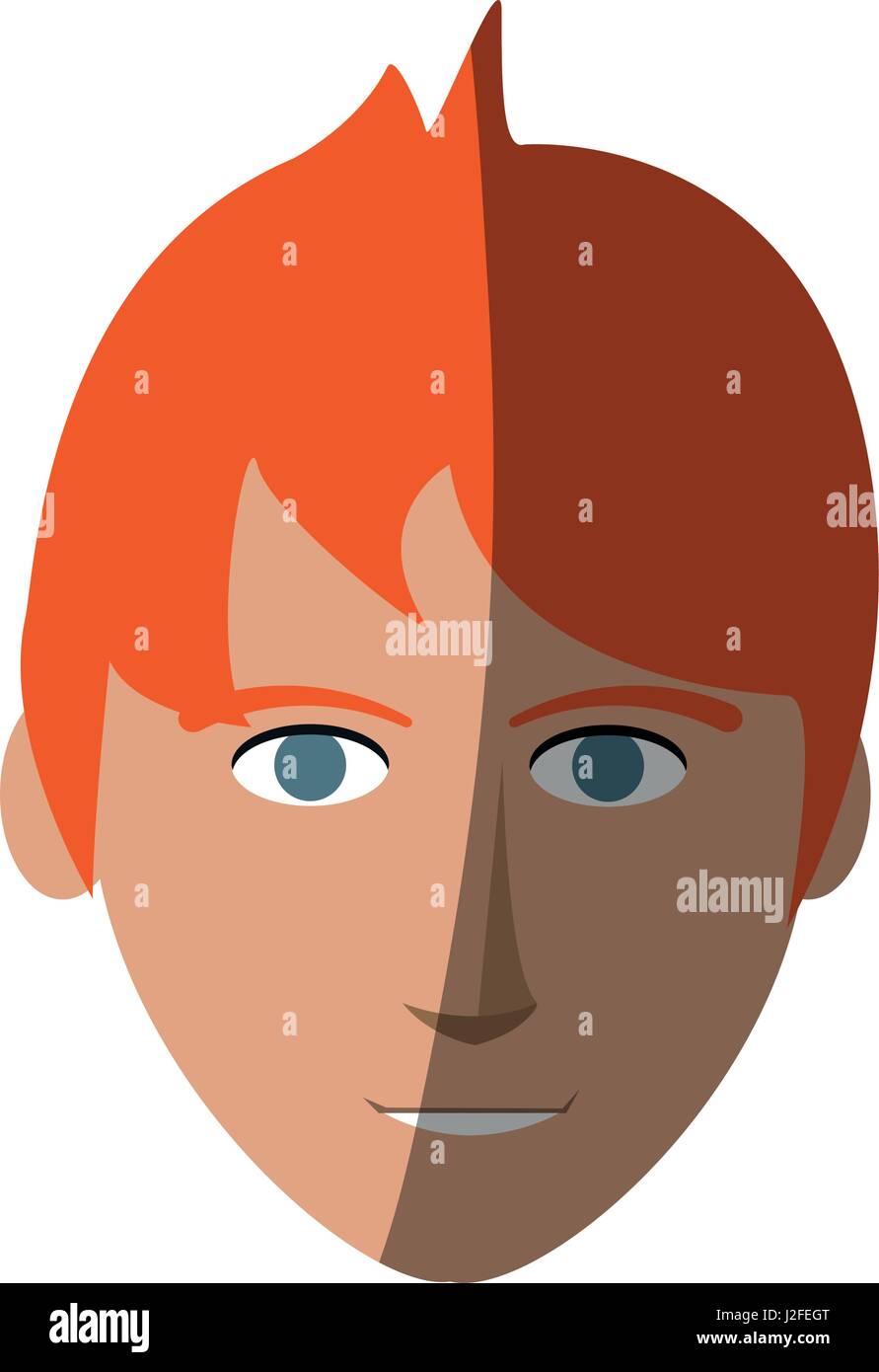 handsome red hair man icon image vector illustration design Stock ...