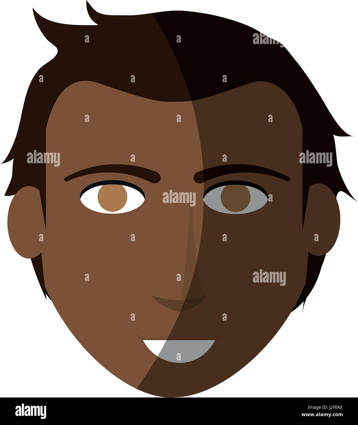 dark skin handsome man icon image vector illustration design Stock ...