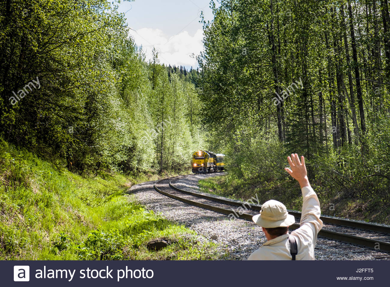 Waving At Train High Resolution Stock Photography and Images - Alamy