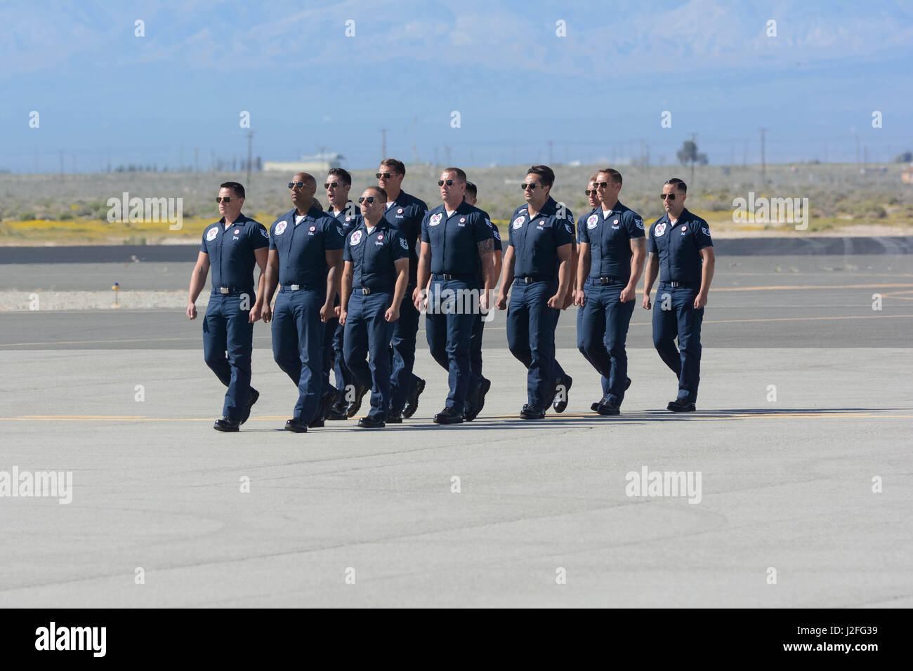 Lancaster, USA - March 25, 2017: Lockheed Martin F-16 Fighting Falcon ...