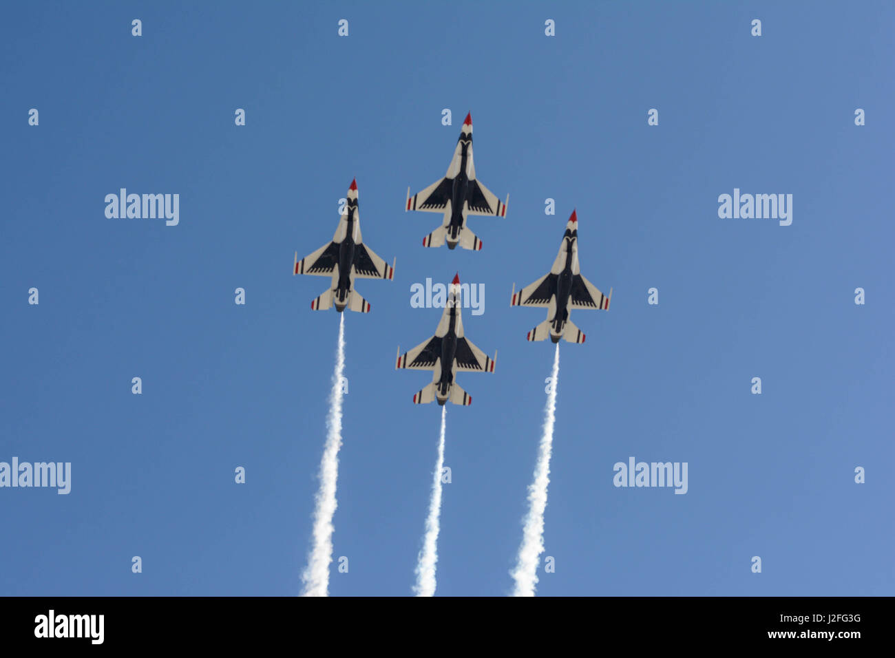 Lancaster, USA - March 25, 2017: Lockheed Martin F-16 Fighting Falcon ...