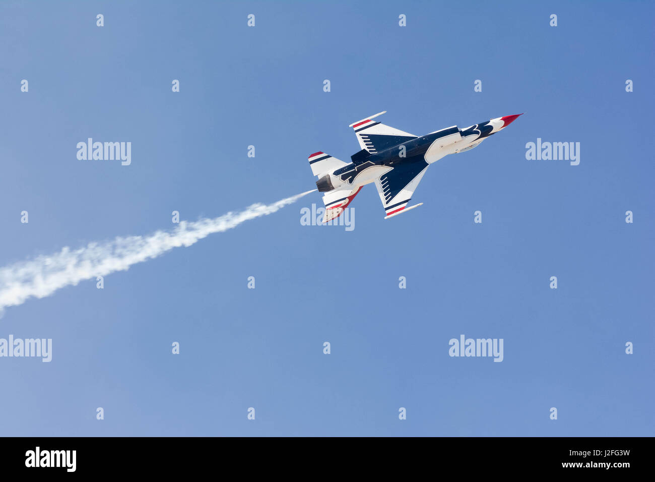Lancaster, USA - March 25, 2017: Lockheed Martin F-16 Fighting Falcon ...