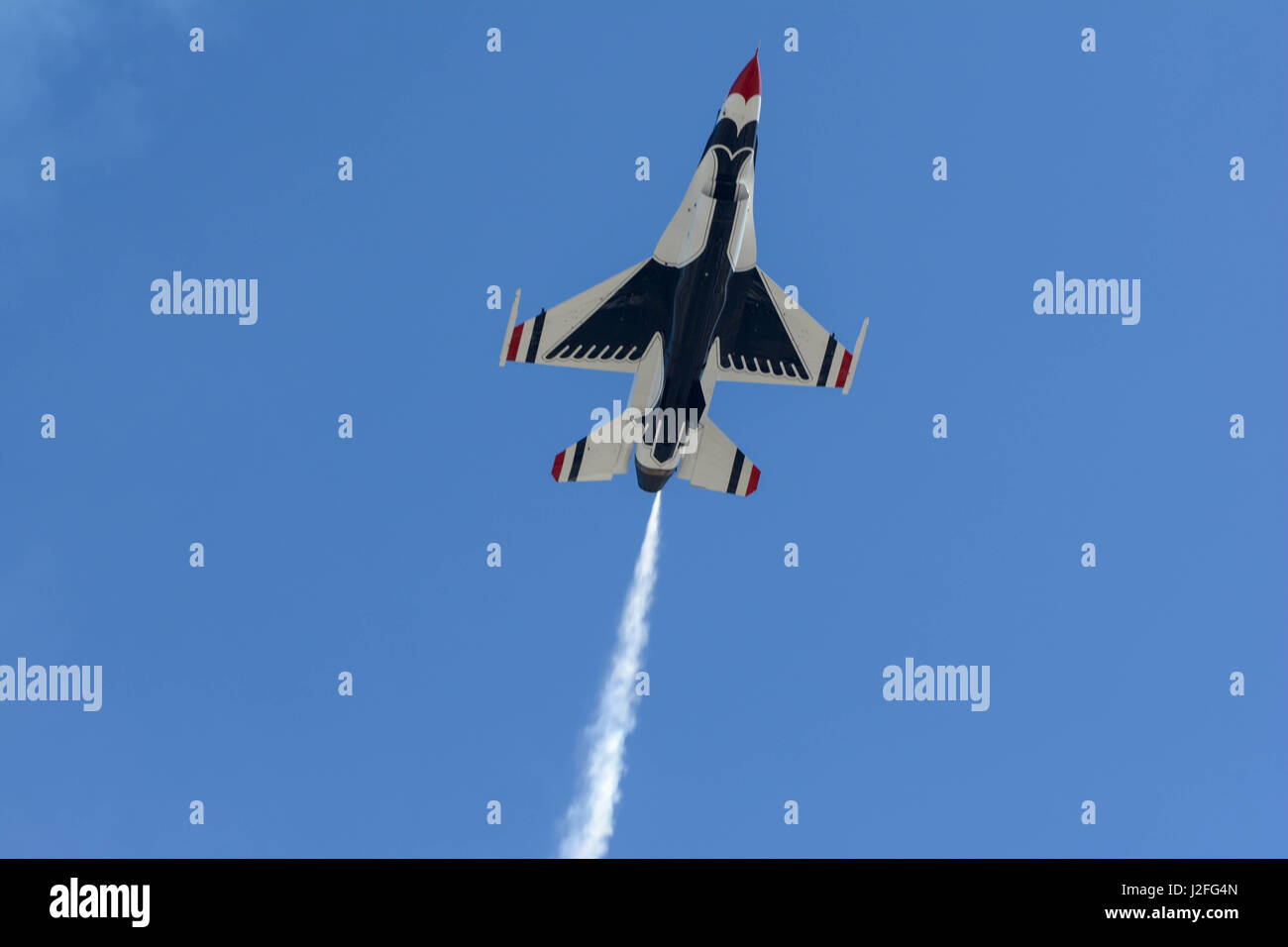 Lancaster, USA - March 25, 2017: Lockheed Martin F-16 Fighting Falcon ...