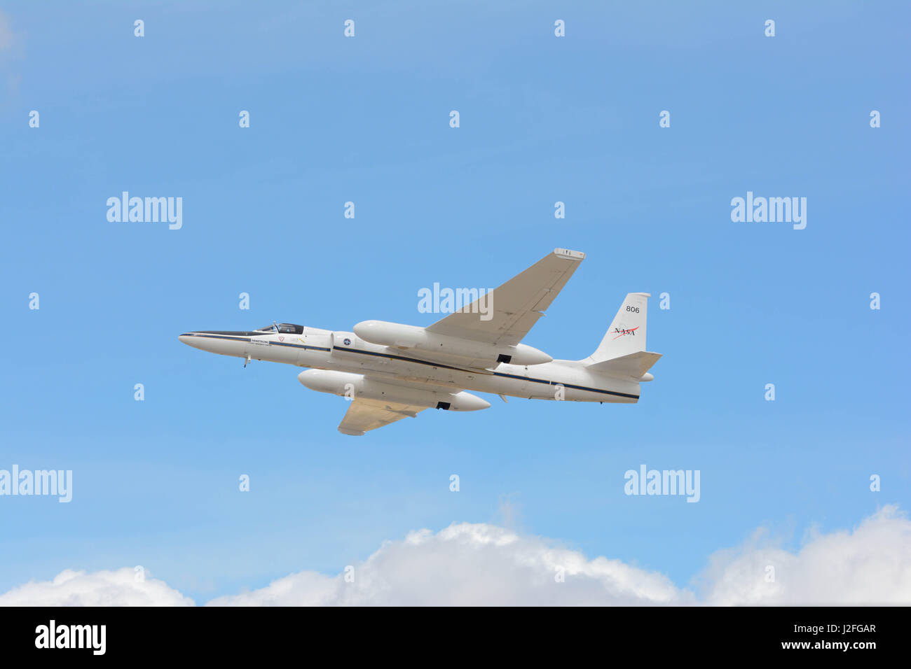 Lancaster, USA - March 25, 2017: NASA Lockheed ER-2 during Los Angeles ...