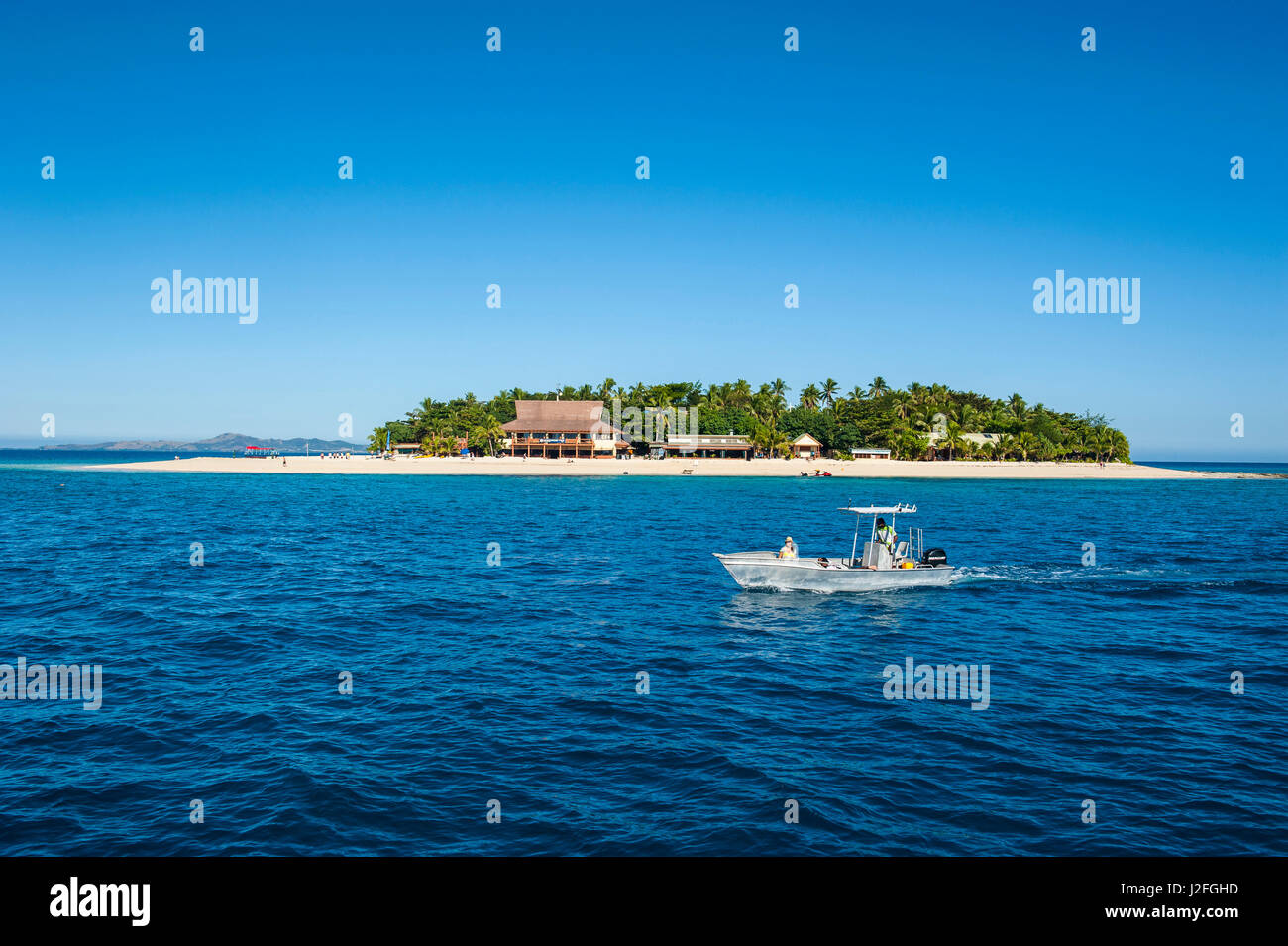 Beachcomber Island, Mamanucas Islands, Fiji, South Pacific Stock Photo ...