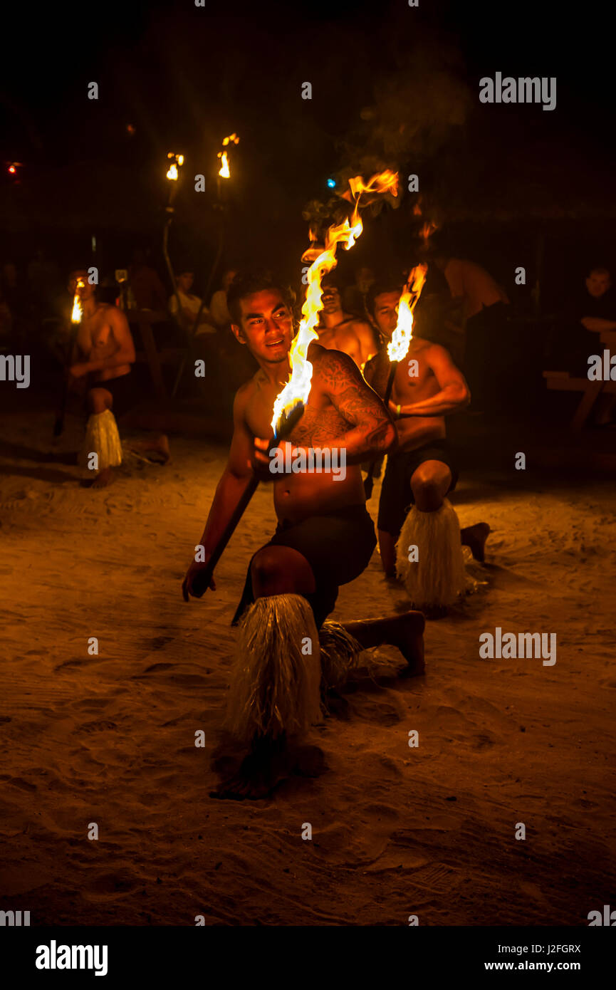 Traditional Fire Dance, Viti Levu, Fiji, South Pacific Stock Photo - Alamy