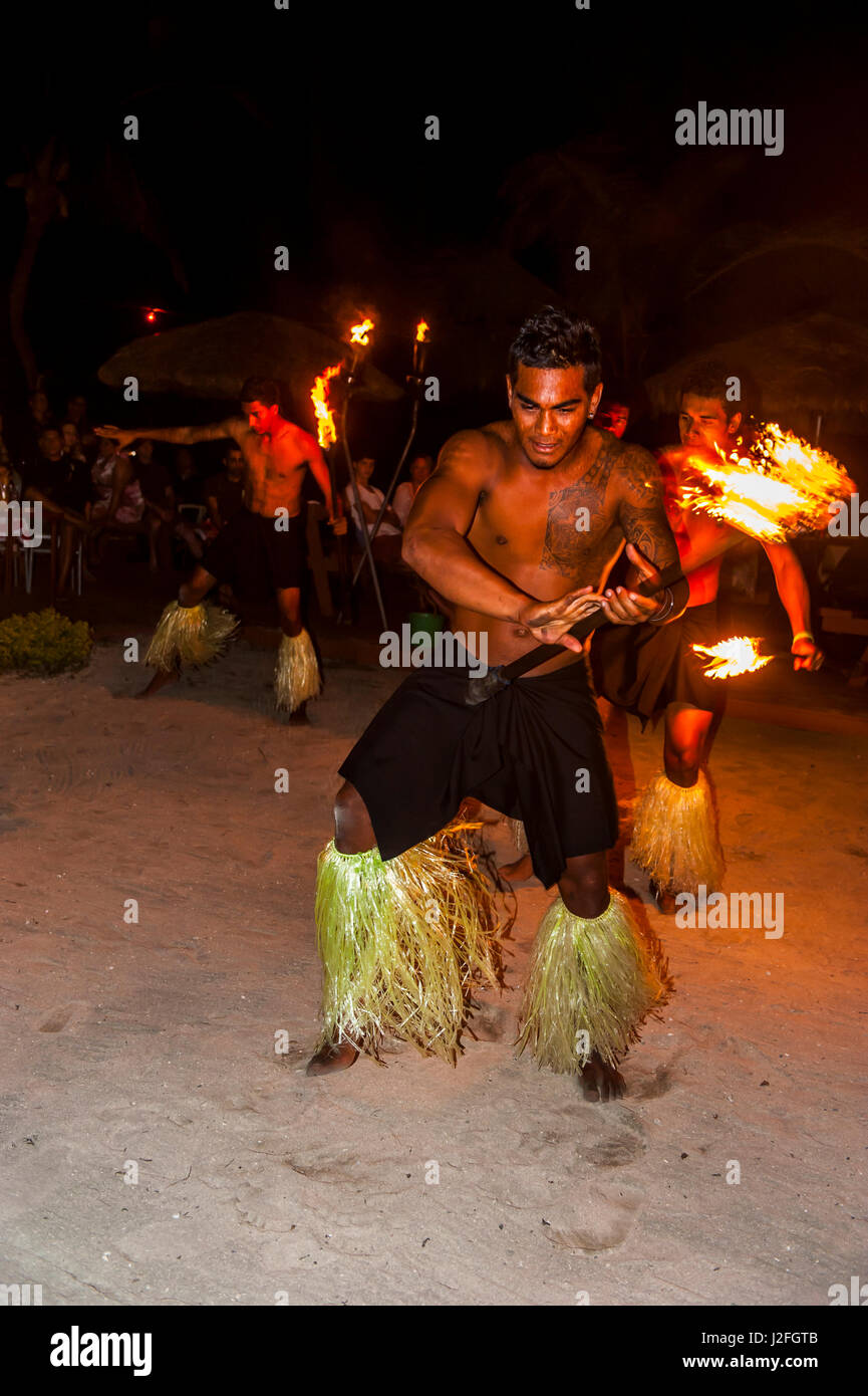 Traditional Fire Dance, Viti Levu, Fiji, South Pacific Stock Photo - Alamy