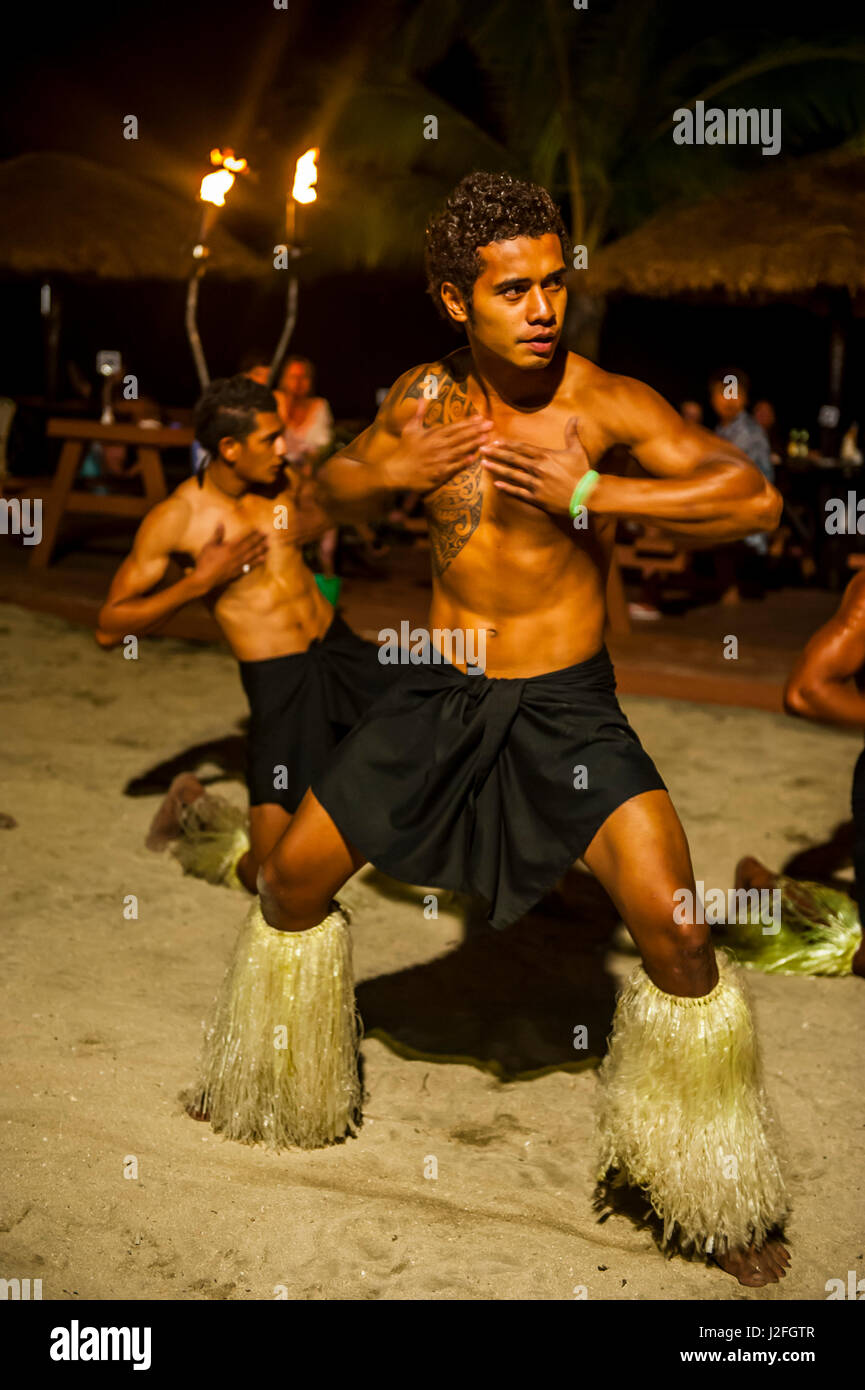 Traditional Fire Dance, Viti Levu, Fiji, South Pacific Stock Photo - Alamy