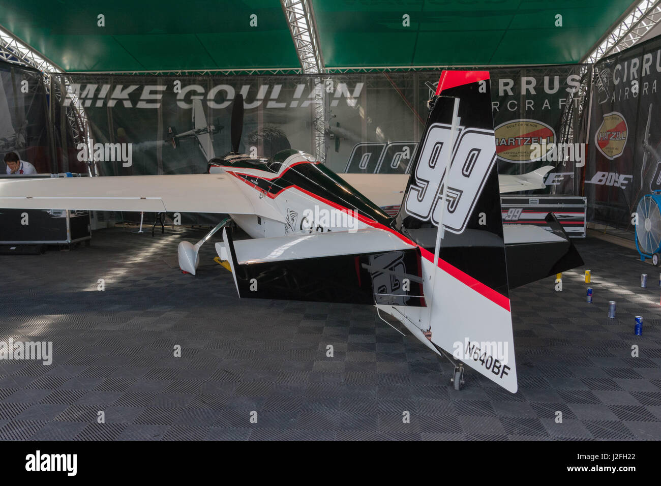 San Diego, USA - April 16, 2017: Michael Goulian Edge 540 V2 airplane ...