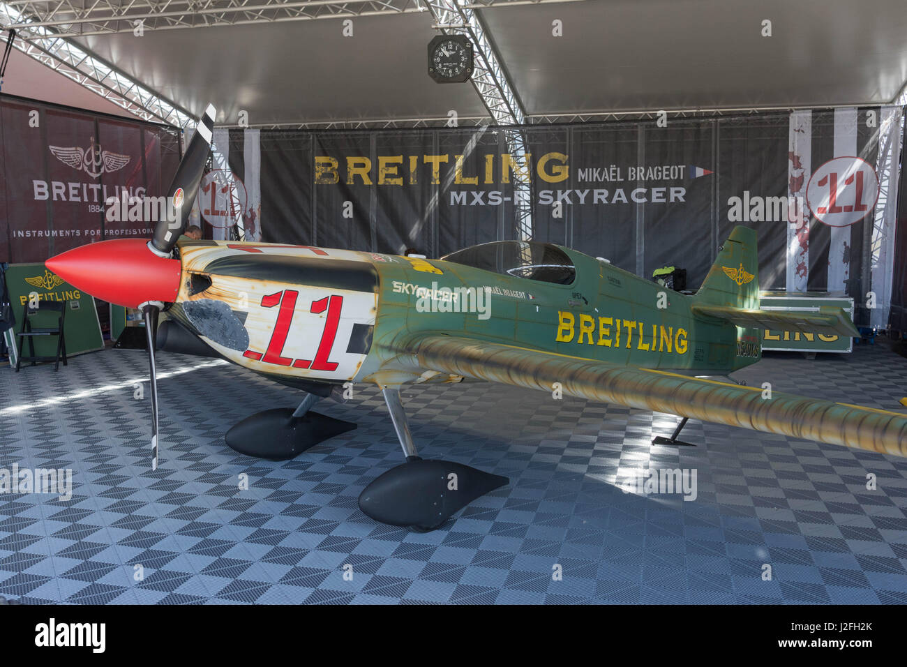 San Diego, USA - April 16, 2017: Mikael Brageot MXS-R airplane on ...