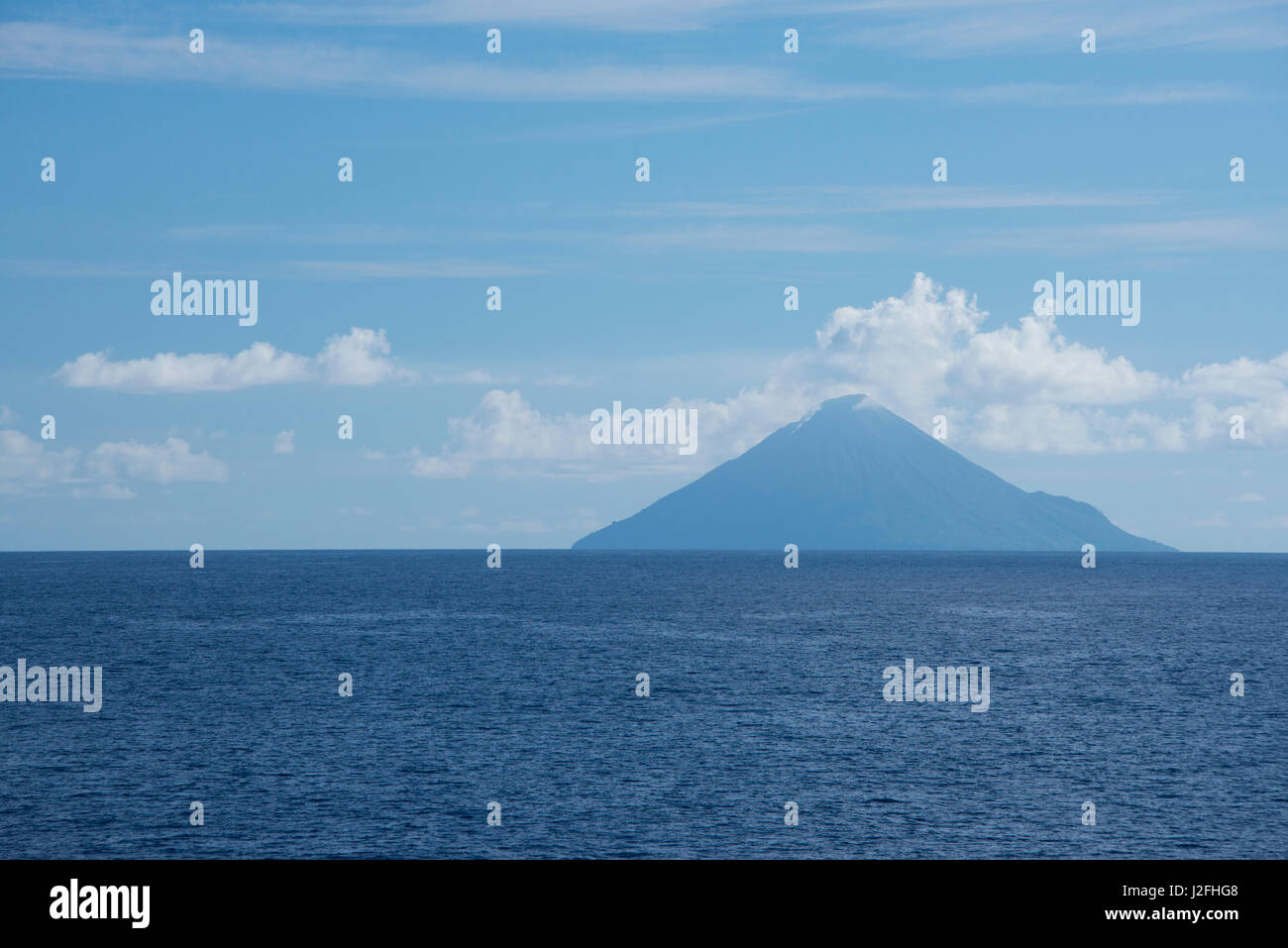 Melanesia, Solomon Islands, Santa Cruz Islands. Tinakula volcano ...
