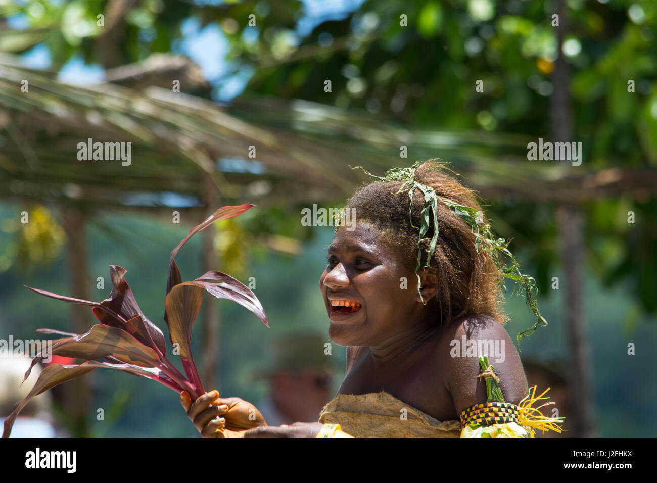 Melanesia, Solomon Islands, Santa Cruz Island group, Malo Island. Young ...