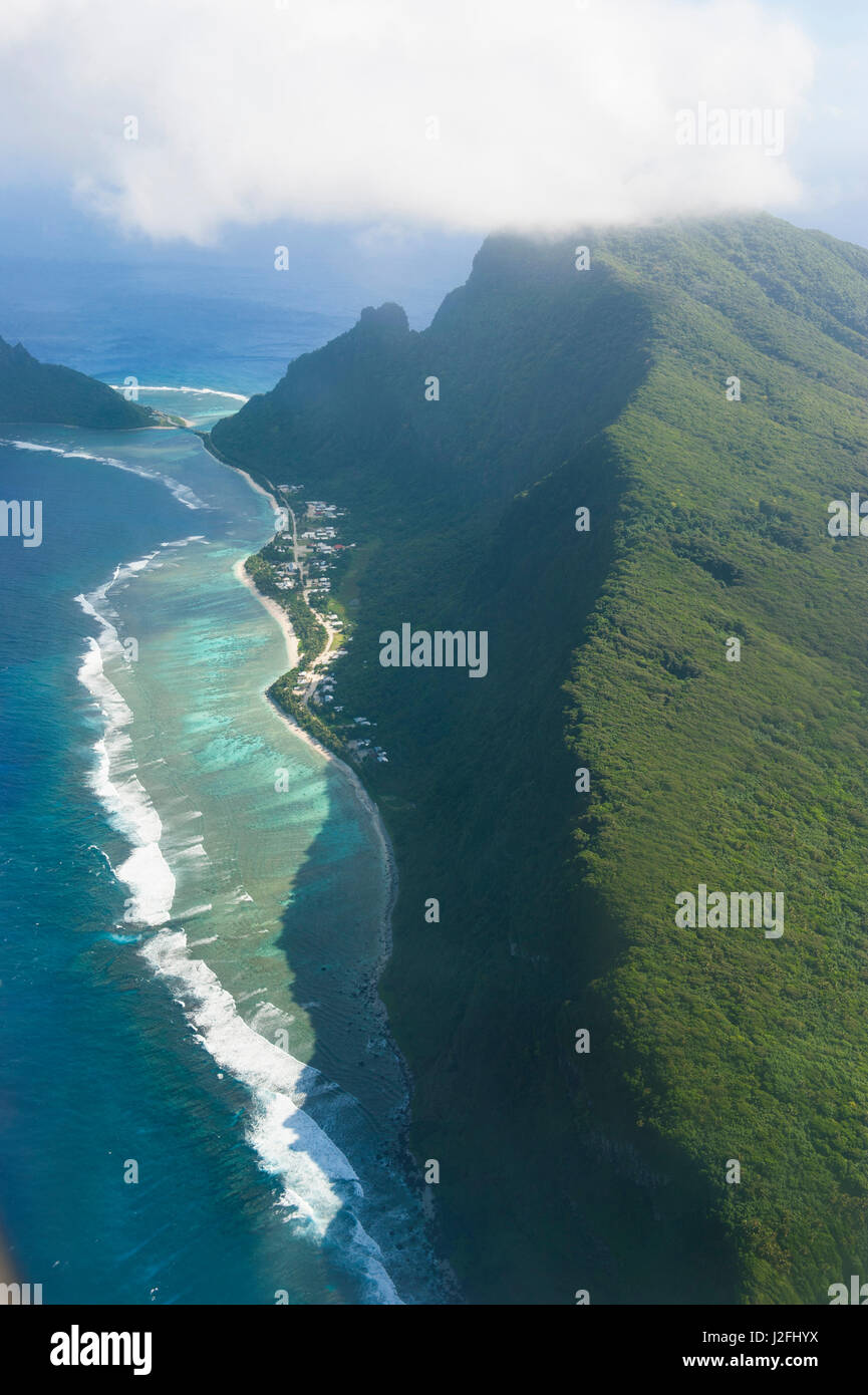 Aerial of of Island, Manu'a island group, American Samoa Stock Photo ...