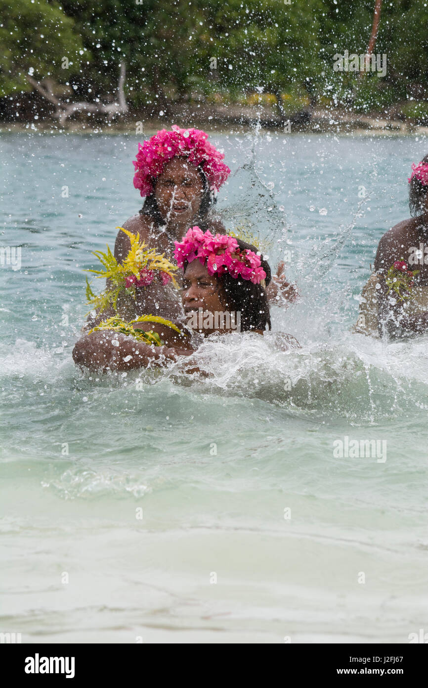 Republic of Vanuatu, Torres Islands, Loh Island. Special performance by ...