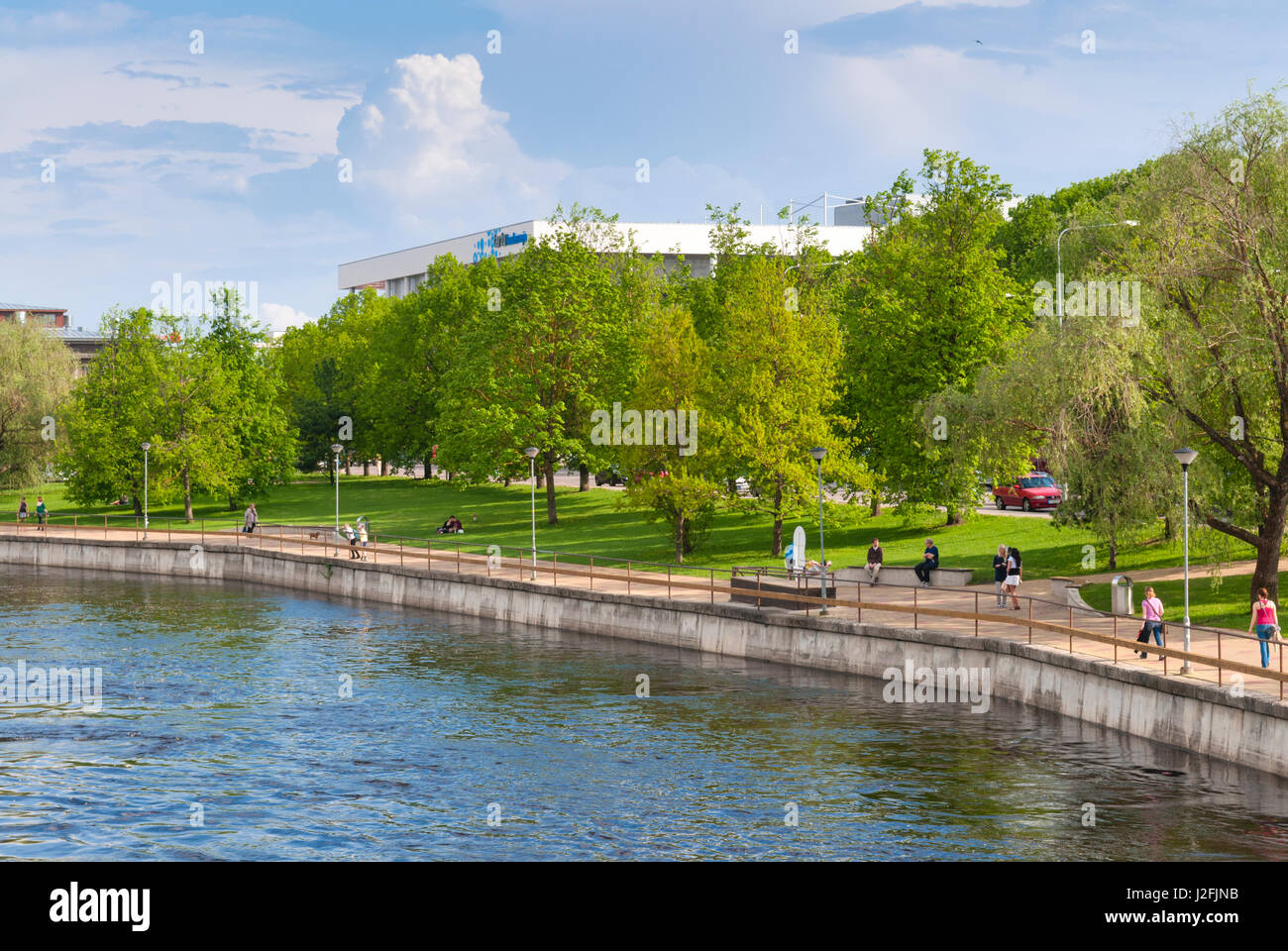 Emajogi River, Tartu, Estonia, Baltic States Stock Photo - Alamy