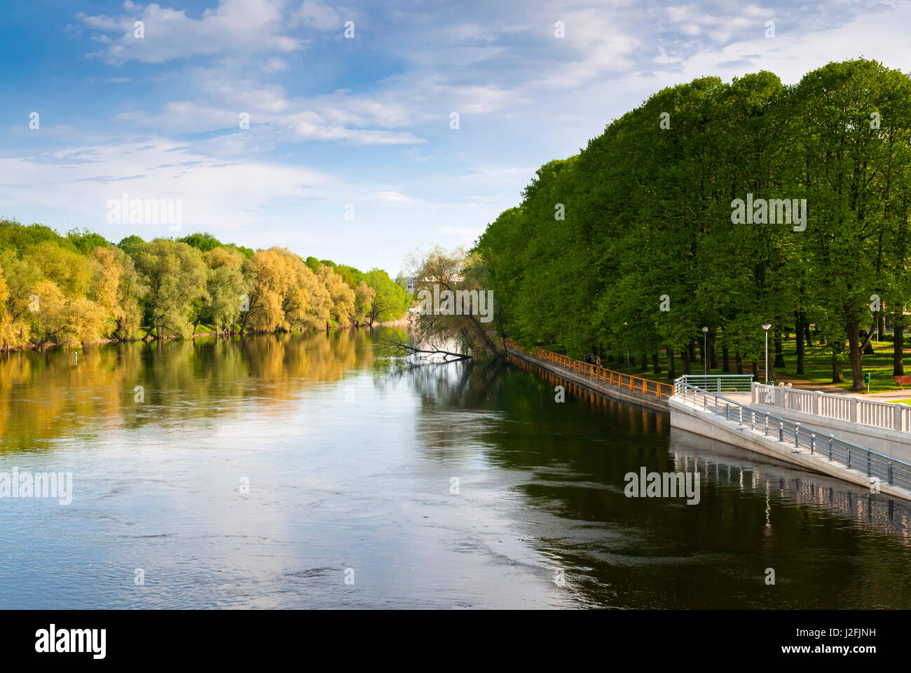 Emajogi River, Tartu, Estonia, Baltic States Stock Photo - Alamy