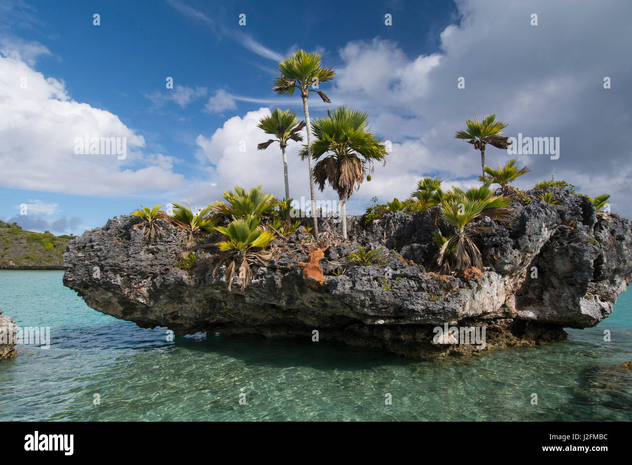 Fiji, Southern Lau Group, Island of Fulanga. Scenic lagoon located ...