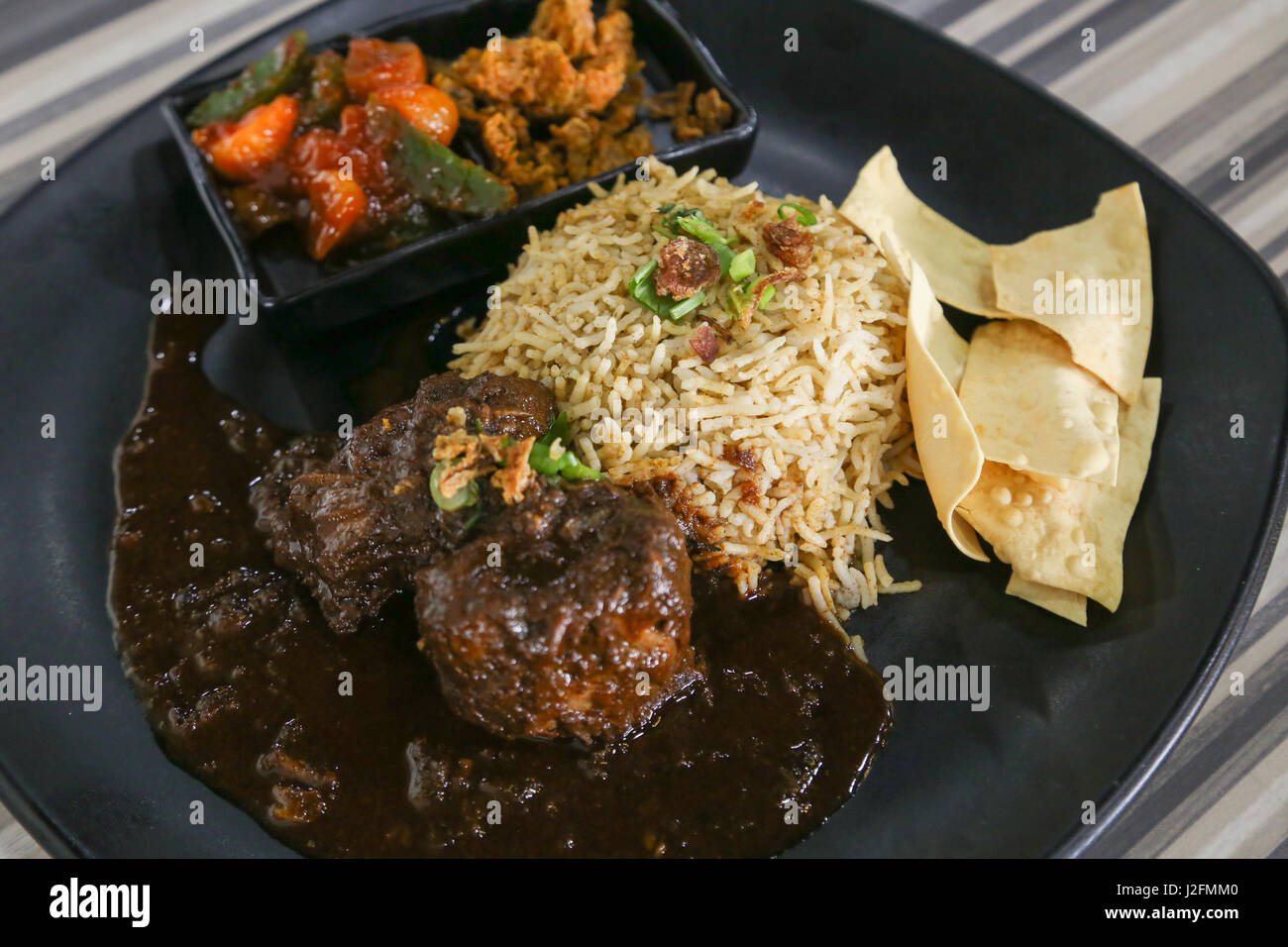 Kuzi Beef Briyani Stock Photo - Alamy