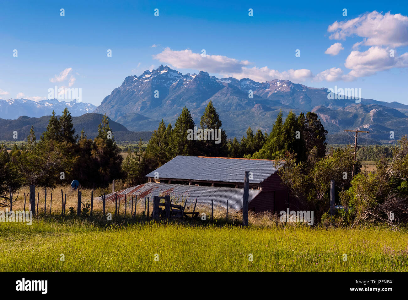 Andes mountains in Chubut, Patagonia, Argentina, South America Stock ...
