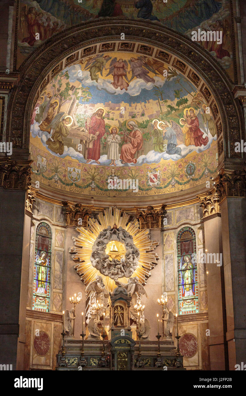 South America, Brazil, Belem. Interior of the Cathedral of Se Stock ...