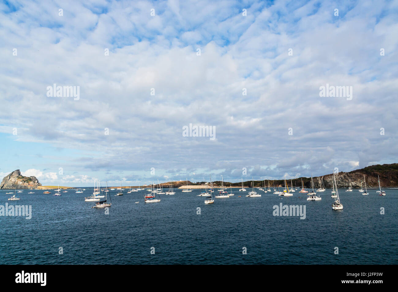 South America, Brazil, Fernando de Noronha. Saint Anthony Bay ...