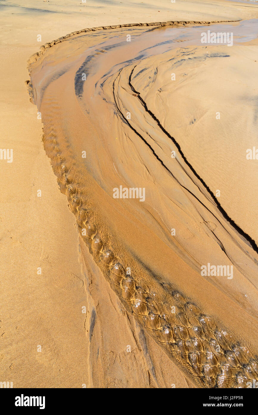 South America, Brazil, Ilha Anchieta. Pattern in water Stock Photo - Alamy