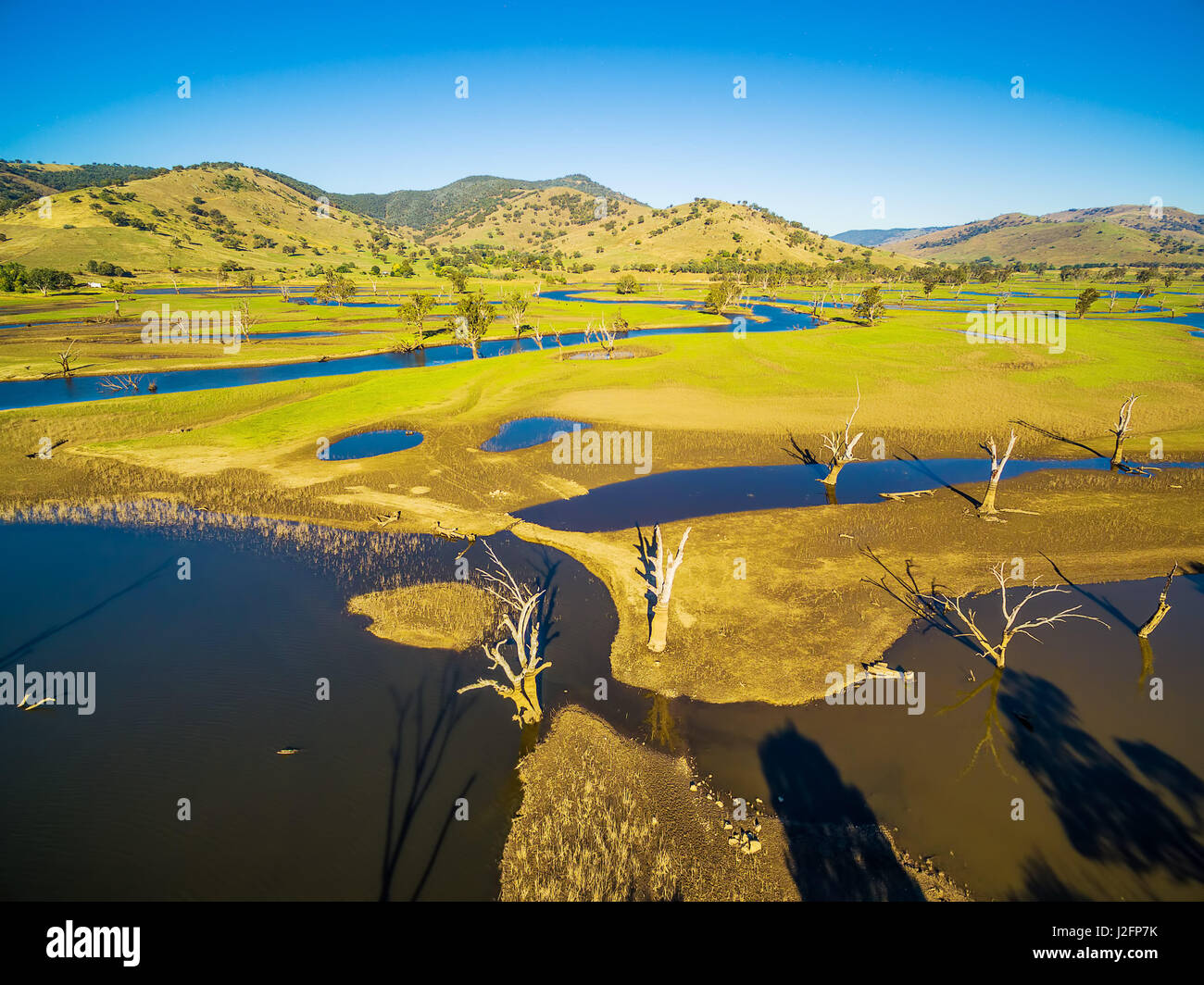 Australian landscape drone river hi-res stock photography and images ...
