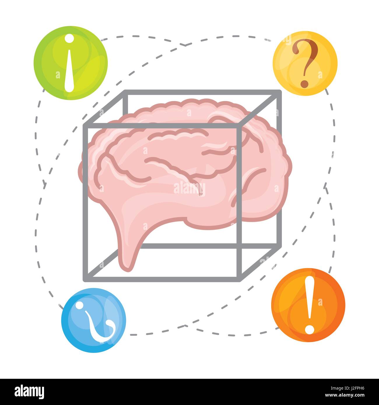 brain thinking in differents questions Stock Vector Image & Art - Alamy