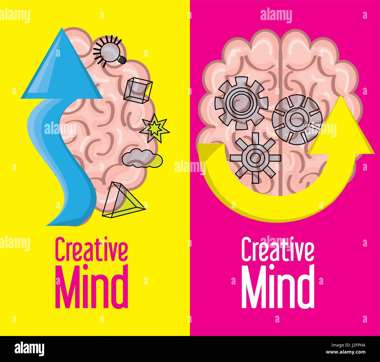 brain inspired in big ideas and knowledge Stock Vector Image & Art - Alamy