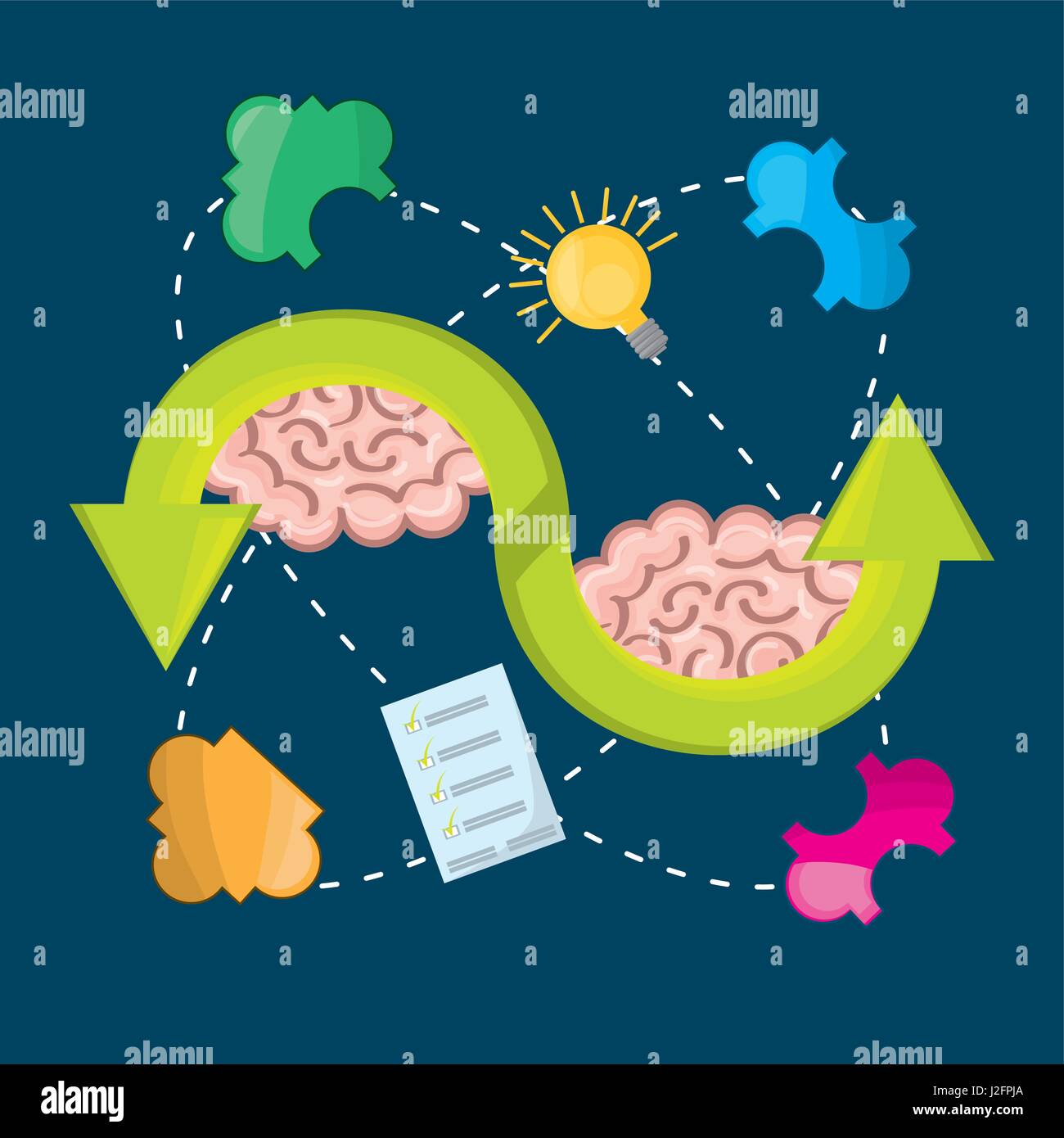 brain inspired in big ideas and knowledge Stock Vector Image & Art - Alamy