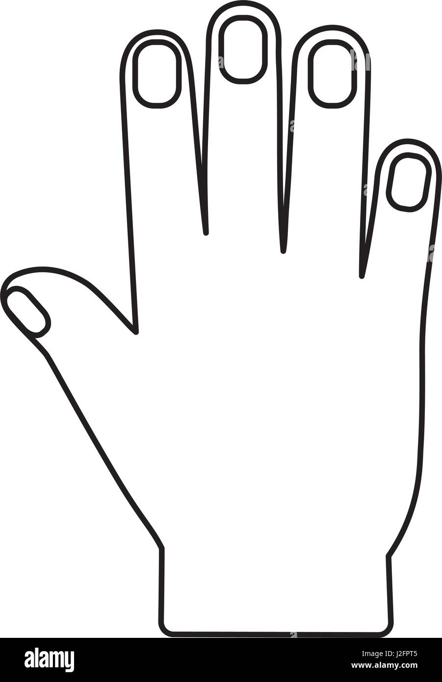 human hand icon Stock Vector Image & Art - Alamy