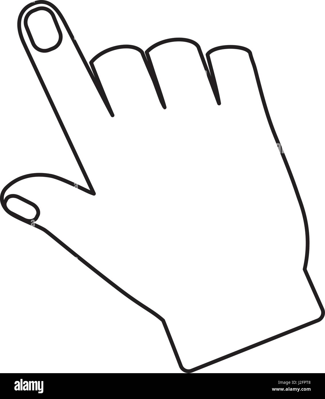 human hand icon Stock Vector Image & Art - Alamy