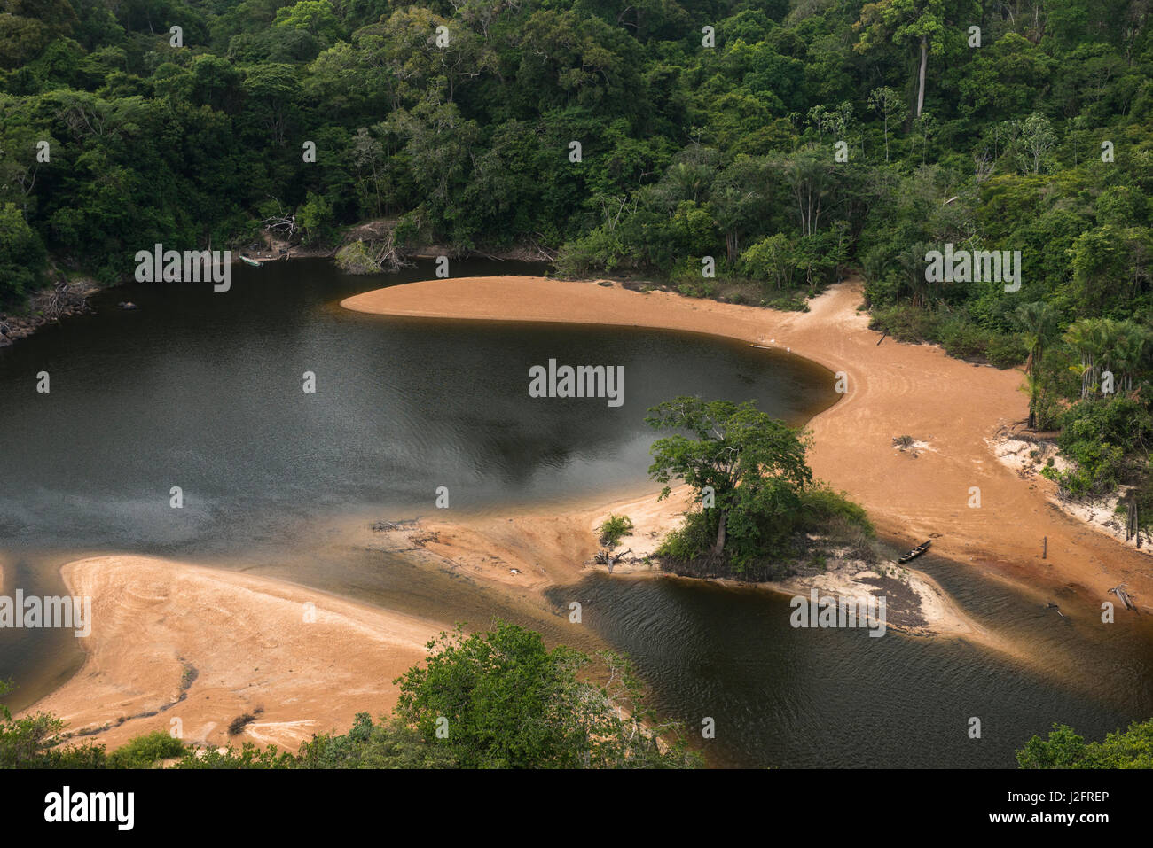 Essequibo River, Iwokrama, Rupununi, Guyana. Longest river in Guyana ...