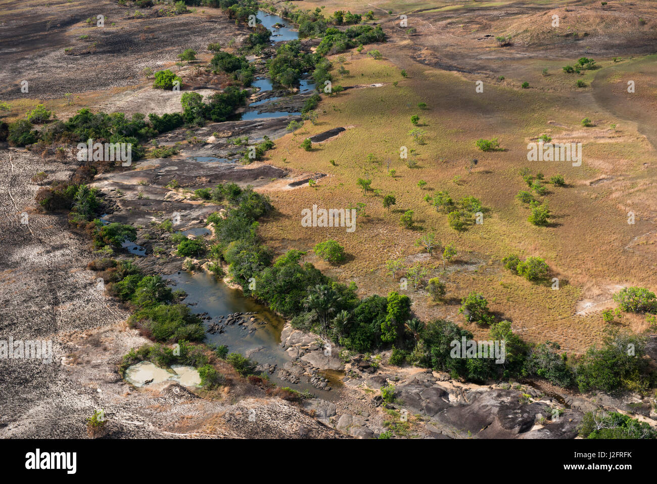 Rupununi River, Savanna Rupununi, Guyana Stock Photo - Alamy